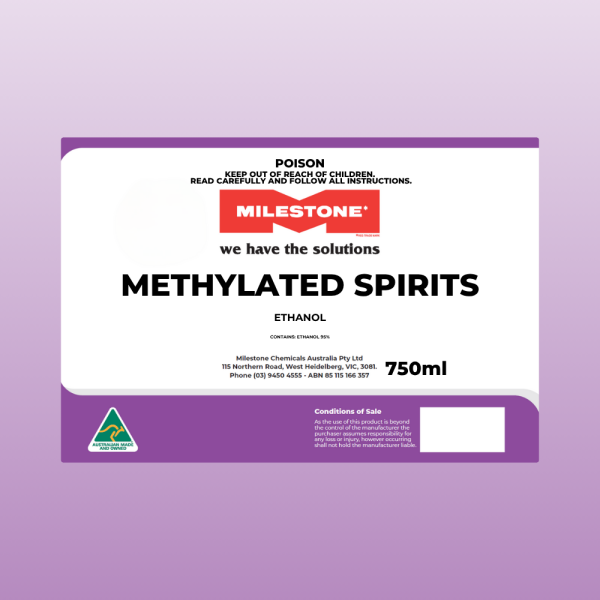 METHYLATED SPIRITS 4L - Milestone Chemicals Australia Pty Ltd