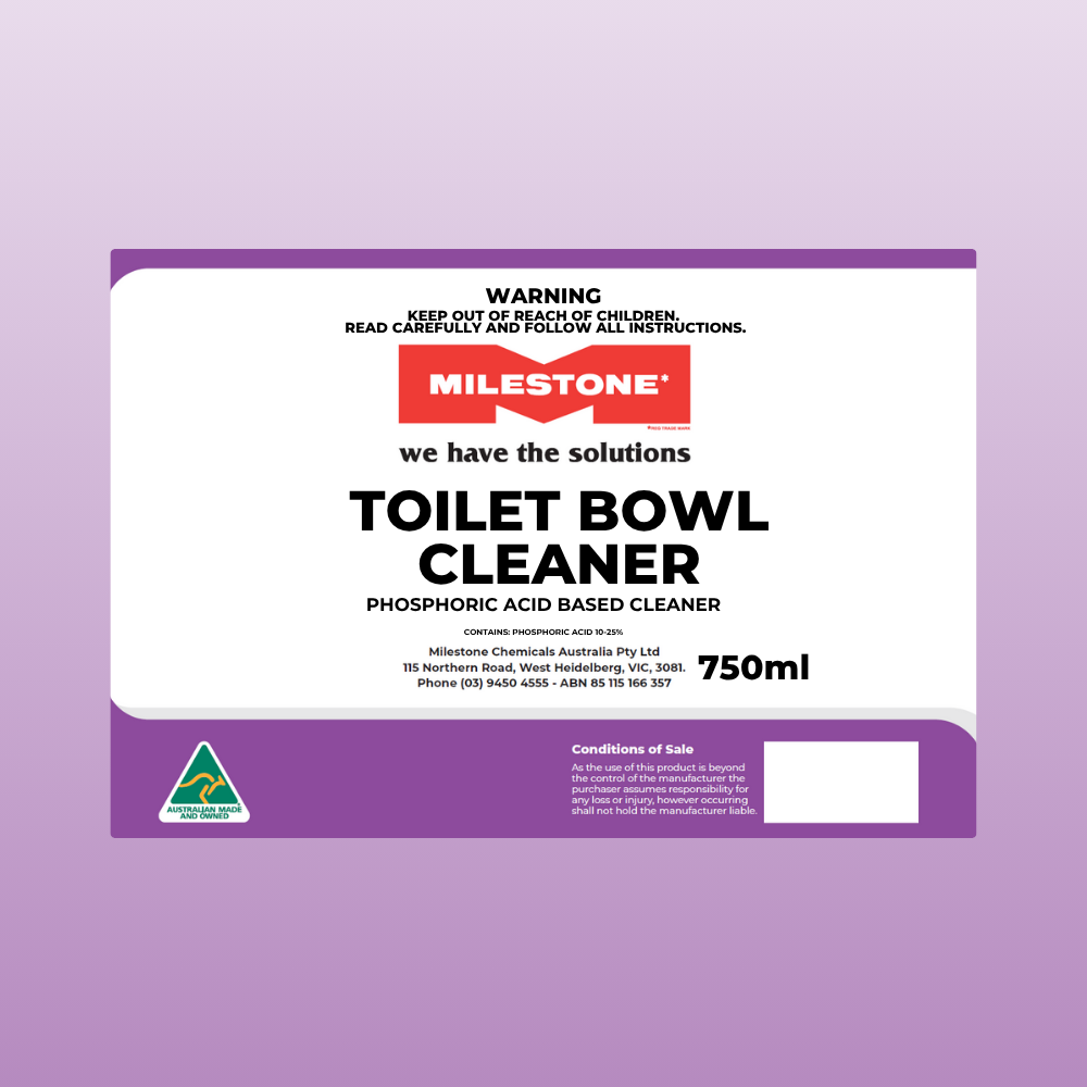 TOILET BOWL CLEANER (Label Only) - Milestone Chemicals Australia Pty Ltd