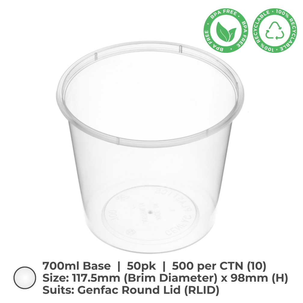 Round Container 700ml - Milestone Chemicals Australia Pty Ltd