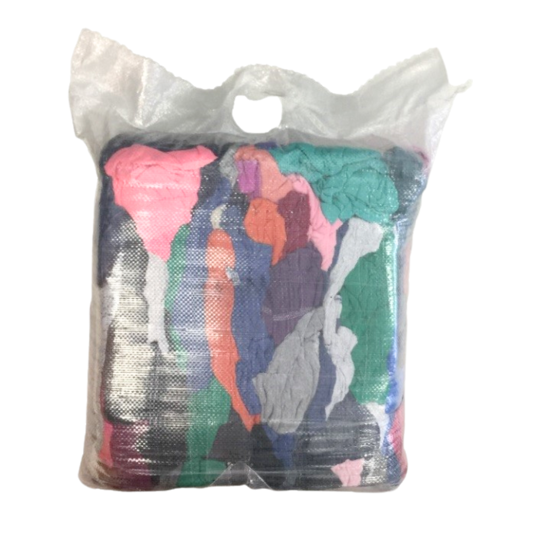 Keep Clean Coloured T-Shirt Rags - 10kg - Milestone Chemicals Australia ...